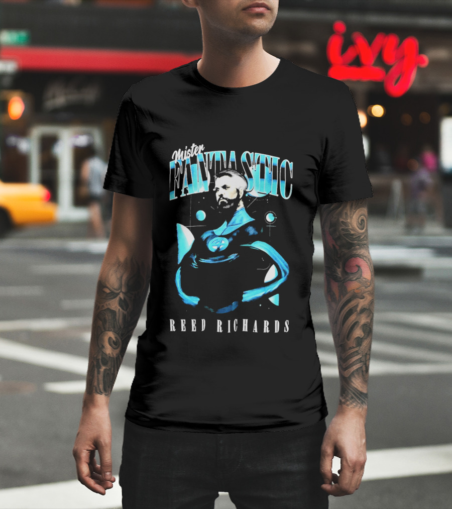 Mister Fantastic Reed Richards The Fantastic Four Marvel Comic Exclusive T-Shirt