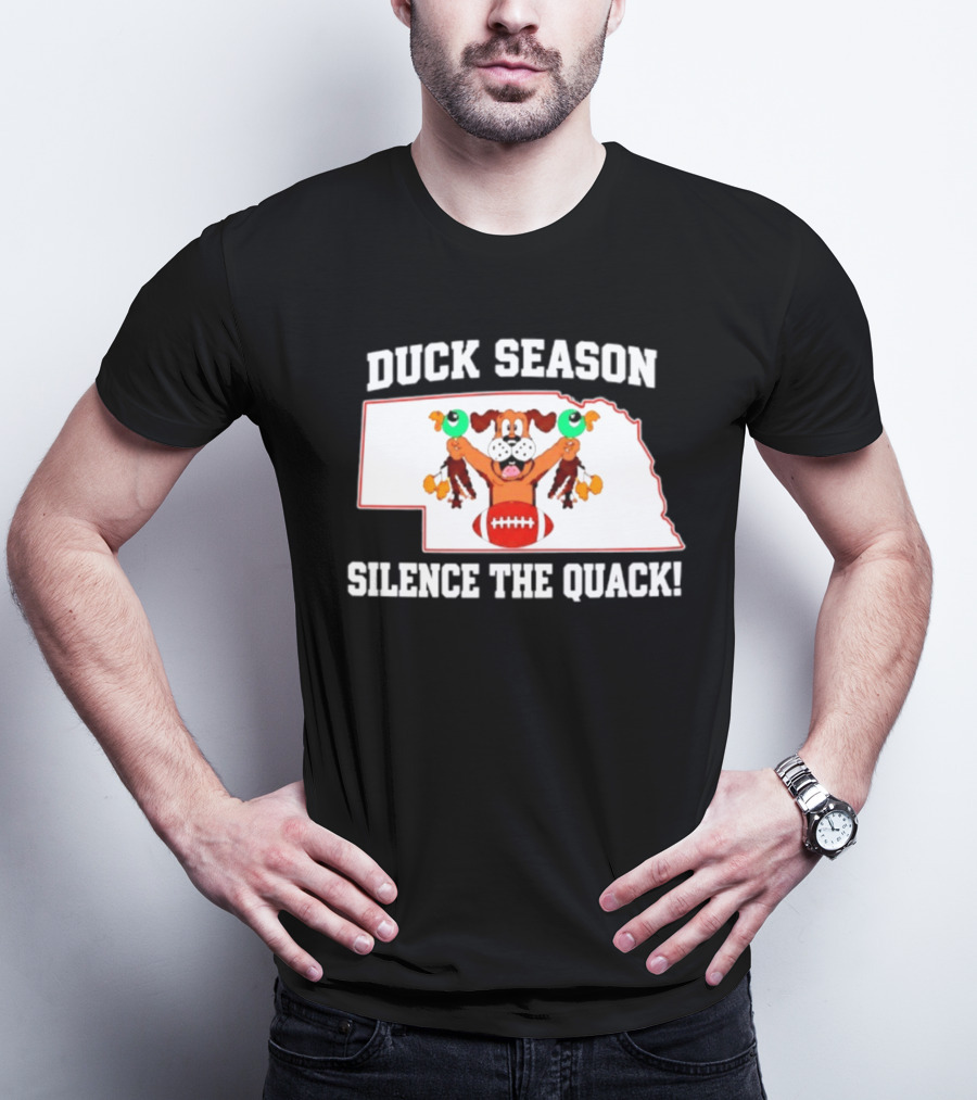 Adam Carriker St. Louis Rams Duck Season Silence The Quack Football Cartoon Dog Football T-Shirt