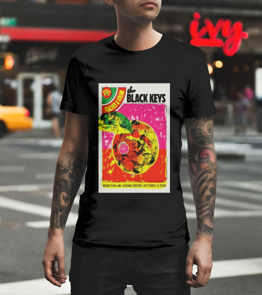 The Black Keys Peaches & Cream Event Moncton NB Avenir Centre October 13 2026 T-Shirt