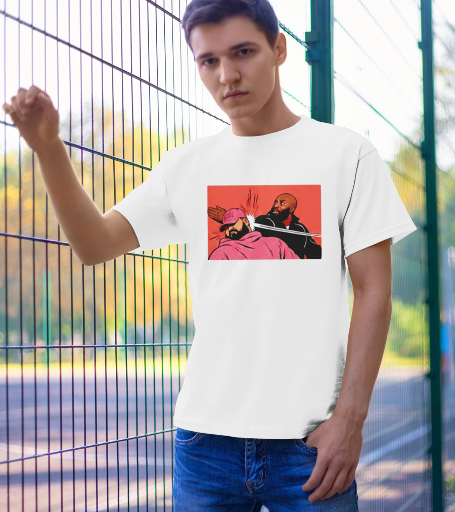Drake Vs Rick Ross Meme Slap Red T-Shirt