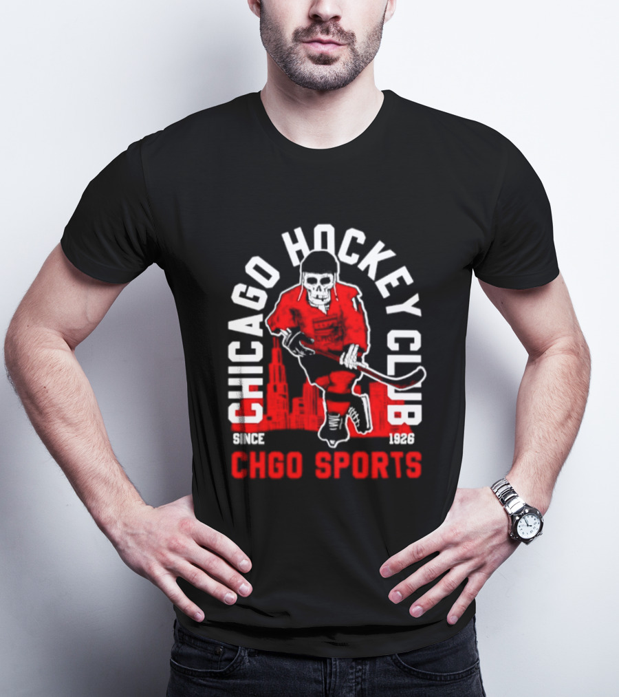CHGO Sports Chicago Hockey Club Since 1926 Player T-Shirt