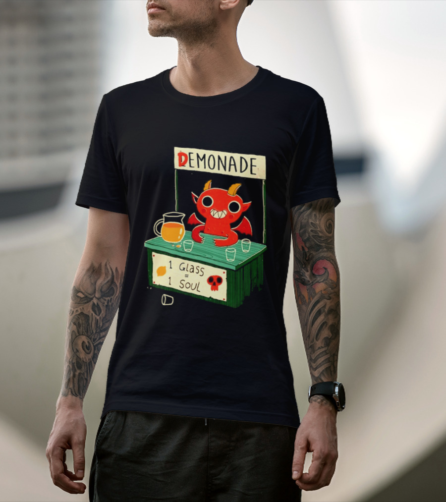 Demonade 1 Glass 1 Soul Devil Lemonade Stand T-Shirt