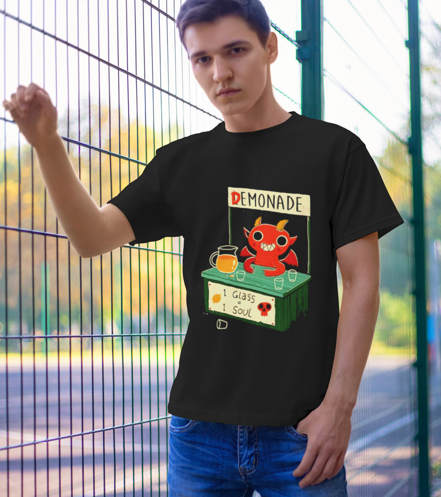 Demonade 1 Glass 1 Soul Devil Lemonade Stand T-Shirt