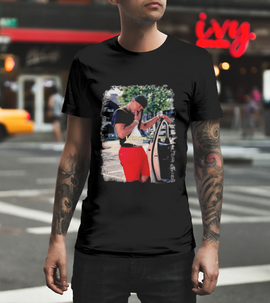 Lil Baby I Love You Meme Car Door Pose T-Shirt