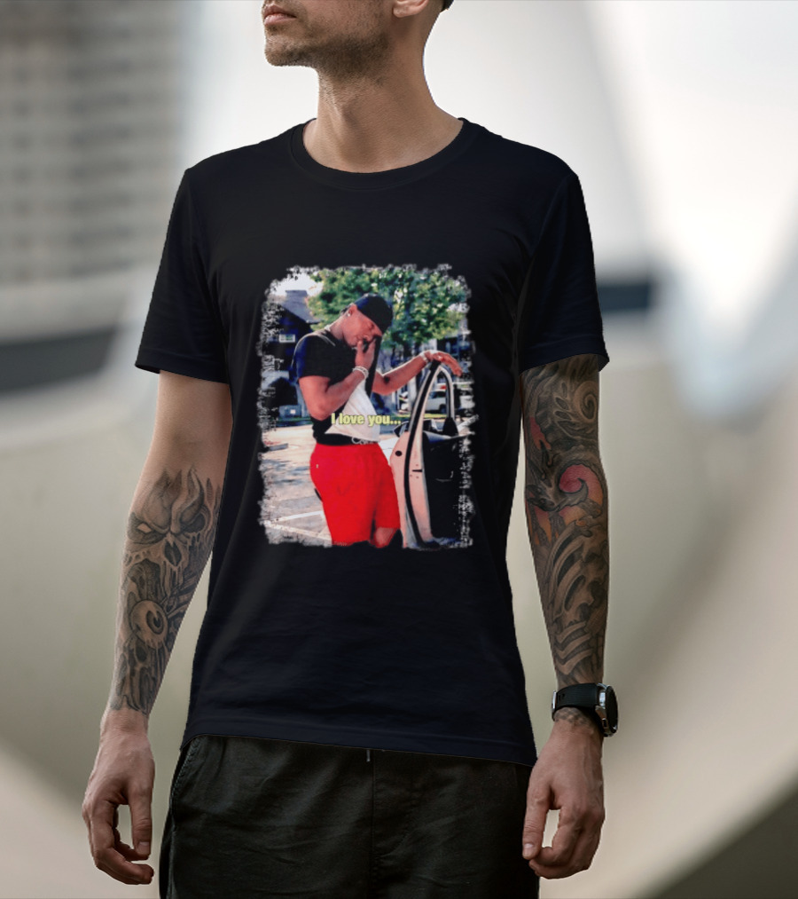 Lil Baby I Love You Meme Car Door Pose T-Shirt