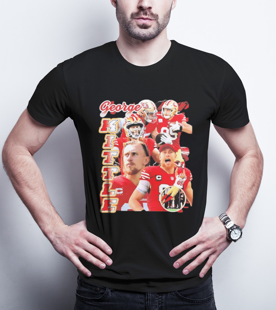 George Kittle San Francisco 49ers 90s Bootleg Football Star T-Shirt