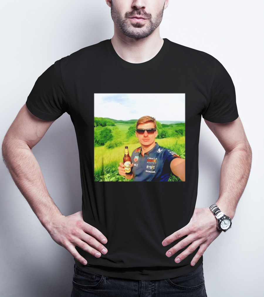 Max Verstappen Beyond The Track Oracle Red Bull Racing Honda Beer Experience T-Shirt