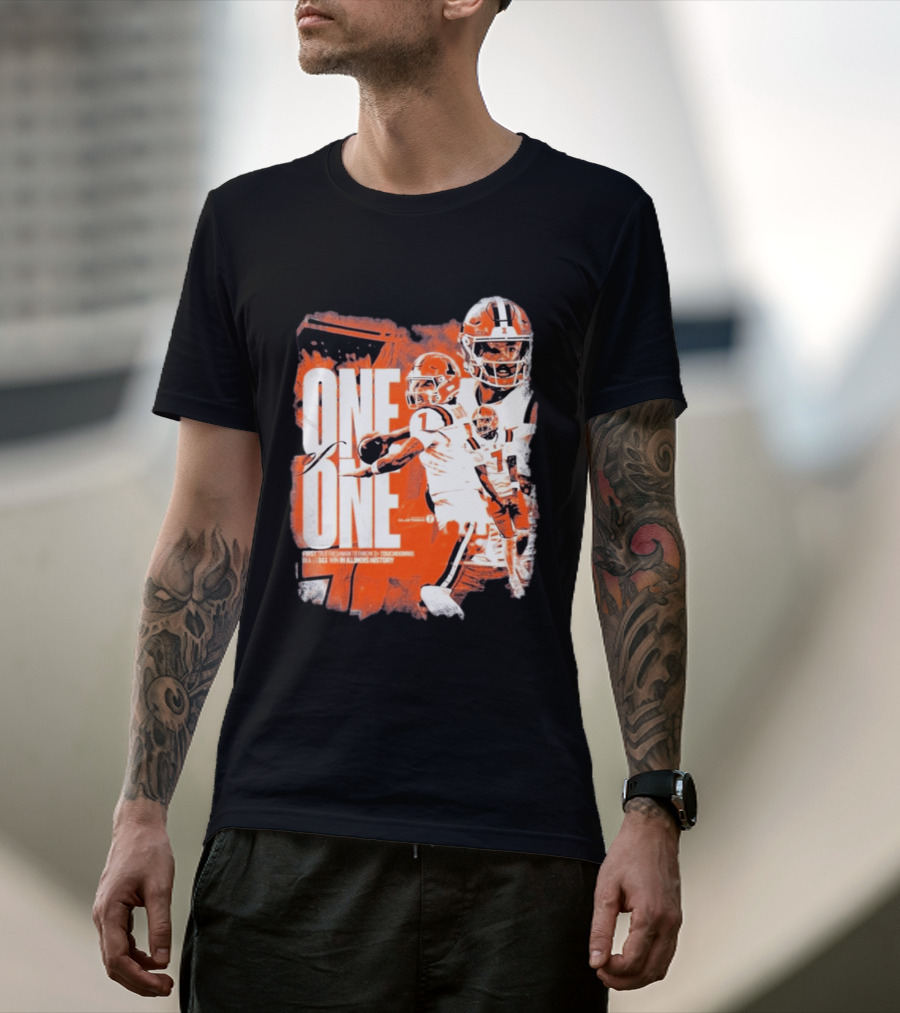 Michael Clayton II Illinois Historic Freshman Touchdown Win T-Shirt