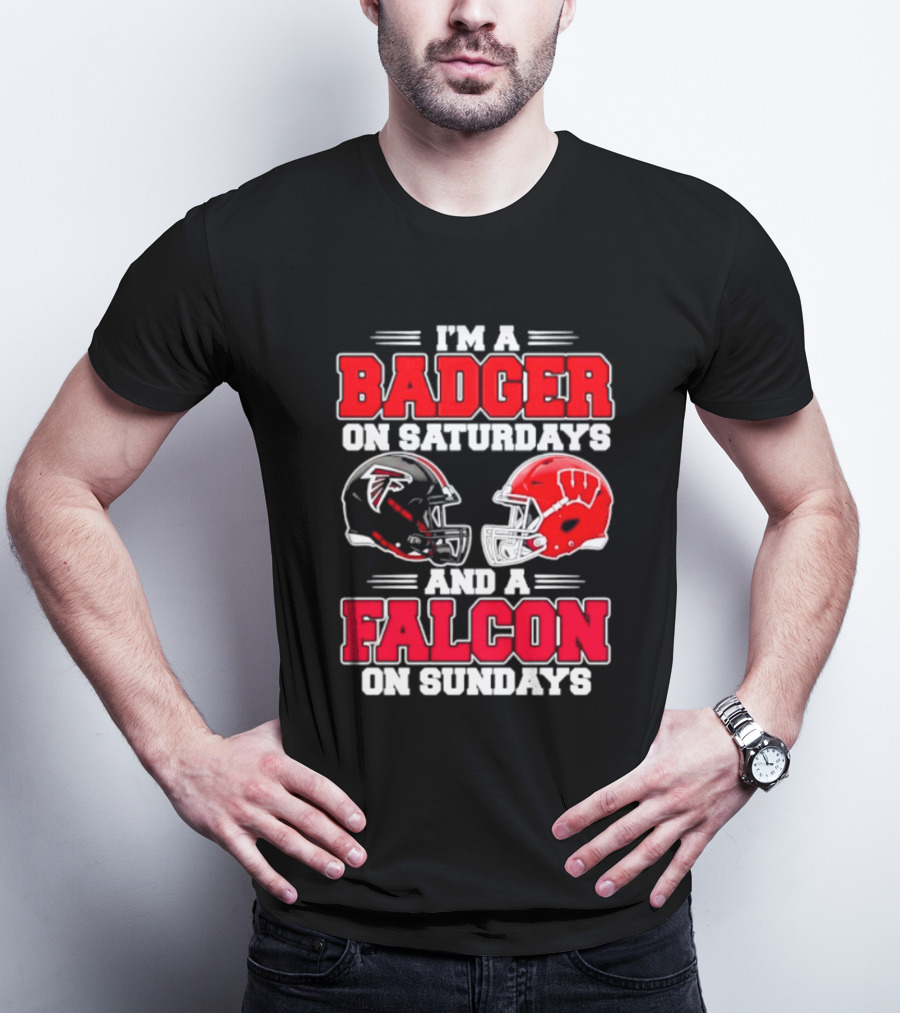 I'm A Badger On Saturdays And A Falcon On Sundays T-Shirt