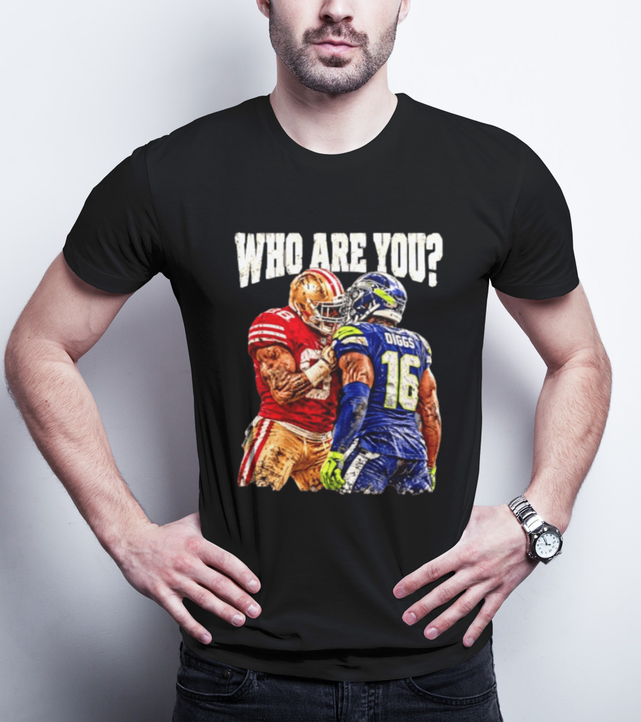 Who Are You Meme Mike Evans Vs Diggs San Francisco 49ers Seattle Seahawks T-Shirt