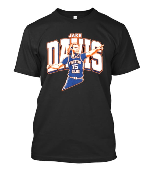 Jake Davis 15 Fighting Illini Basketball T-Shirt
