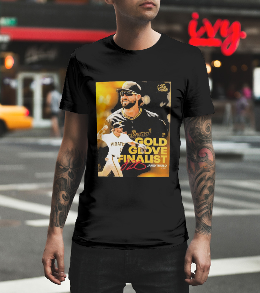 Jared Triolo Pirates Gold Glove Award Finalist Utility T-Shirt