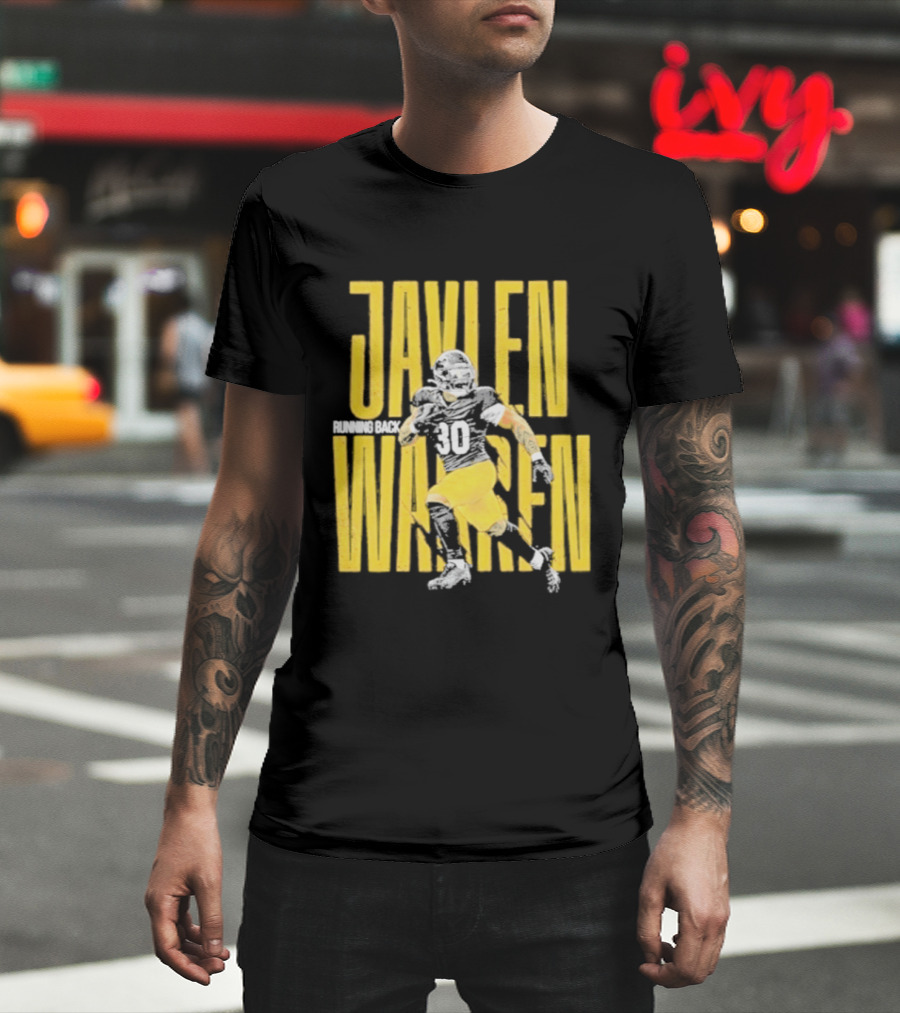 Jaylen Warren Pittsburgh Steelers Football Player Name T-Shirt