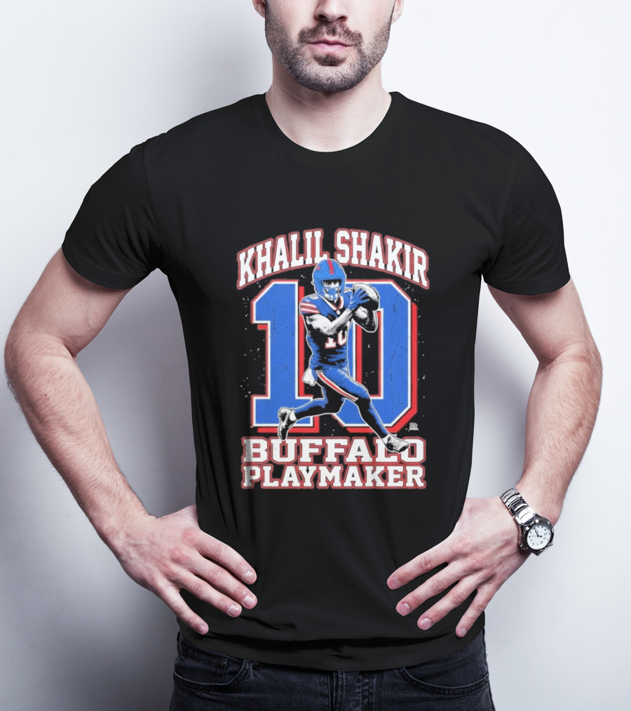 Khalil Shakir 10 Buffalo Playmaker Sports Action T-Shirt