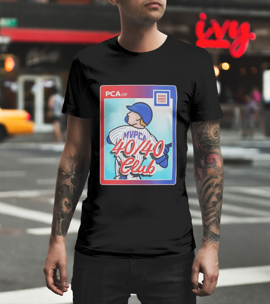 PCA CHGO MVP 40/40 Club Baseball Chicago Cubs T-Shirt