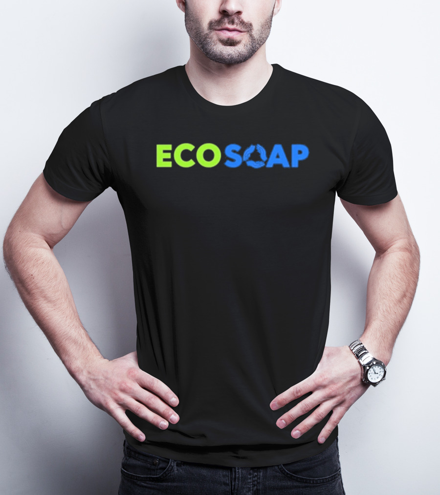 Purchased Equals 100 Bars Donated Ecosoap Green Blue Recycling T-Shirt
