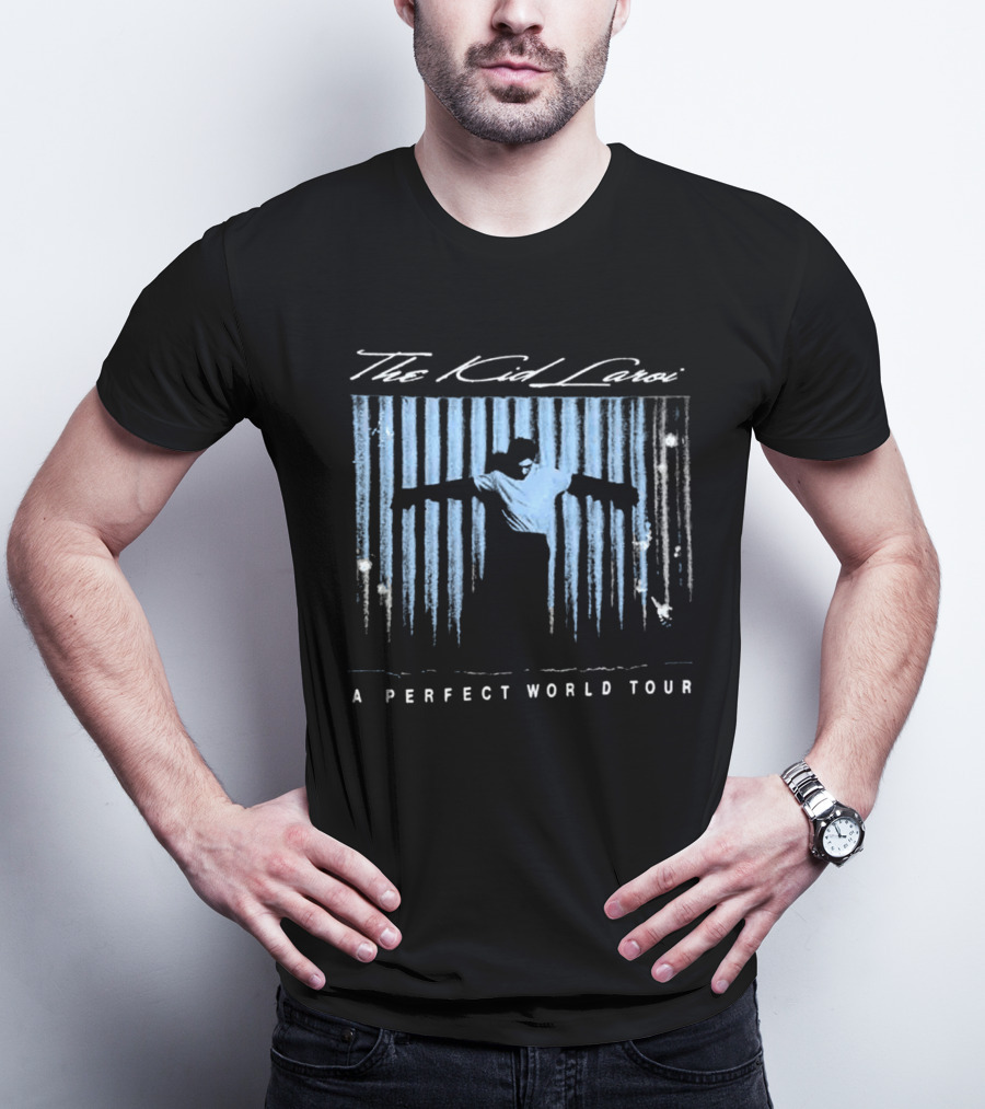The Kid Laroi A Perfect World Tour 2026 Iconic Silhouette Stripes T-Shirt