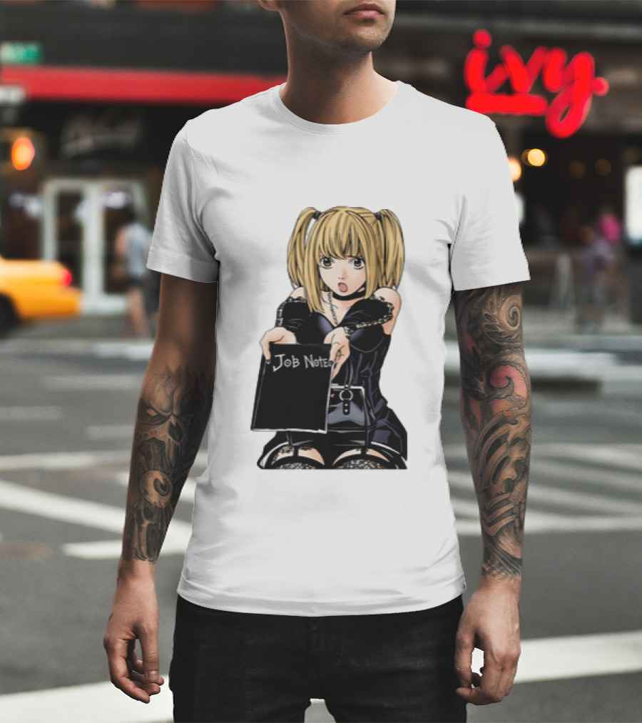 Misa Amane Job Note Anime Character Posing In Gothic Outfit T-Shirt