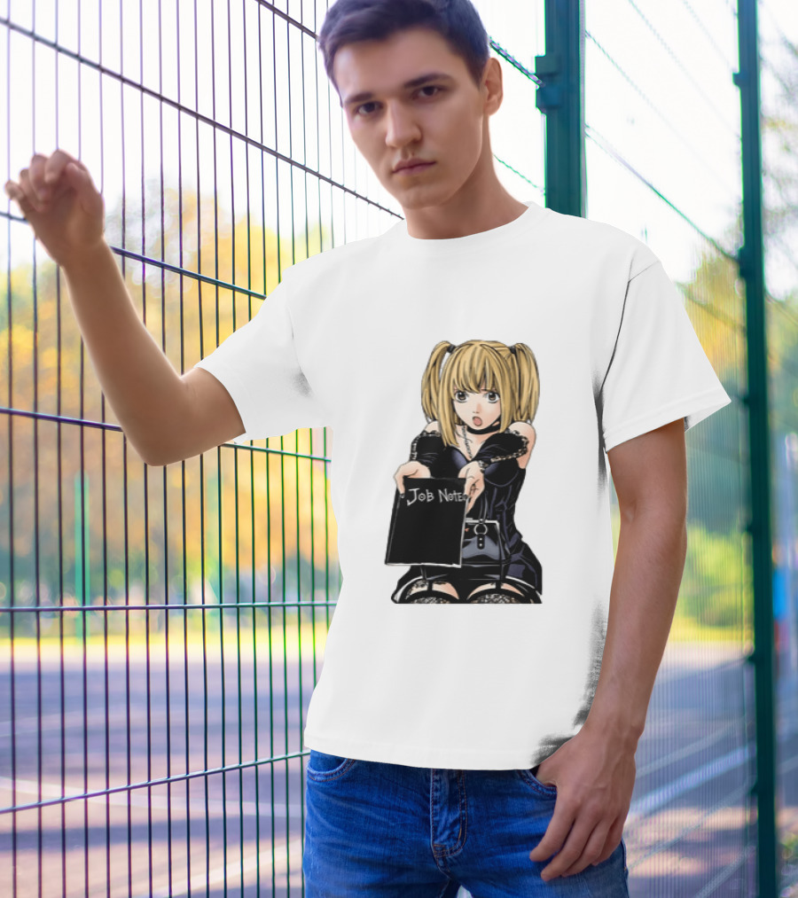 Misa Amane Job Note Anime Character Posing In Gothic Outfit T-Shirt