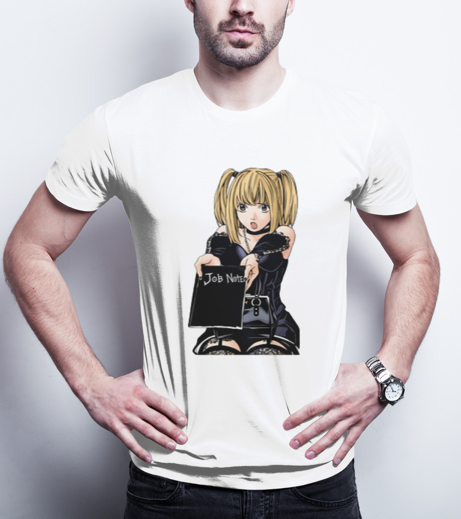 Misa Amane Job Note Anime Character Posing In Gothic Outfit T-Shirt
