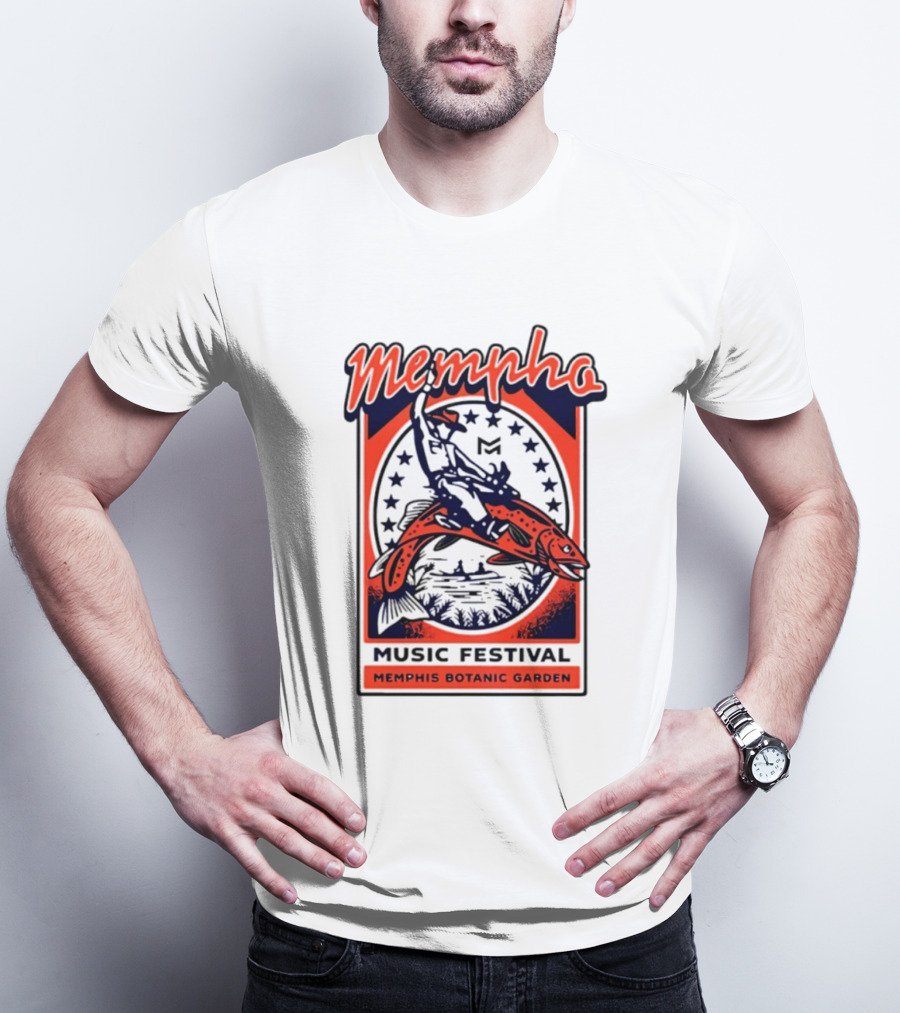 Mempho Music Festival Memphis Botanic Garden Event T-Shirt