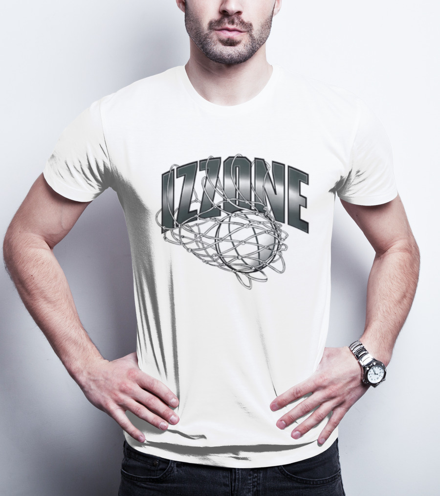 Michigan State Spartans Izzone Collage Team Caricatures Basketball Net T-Shirt