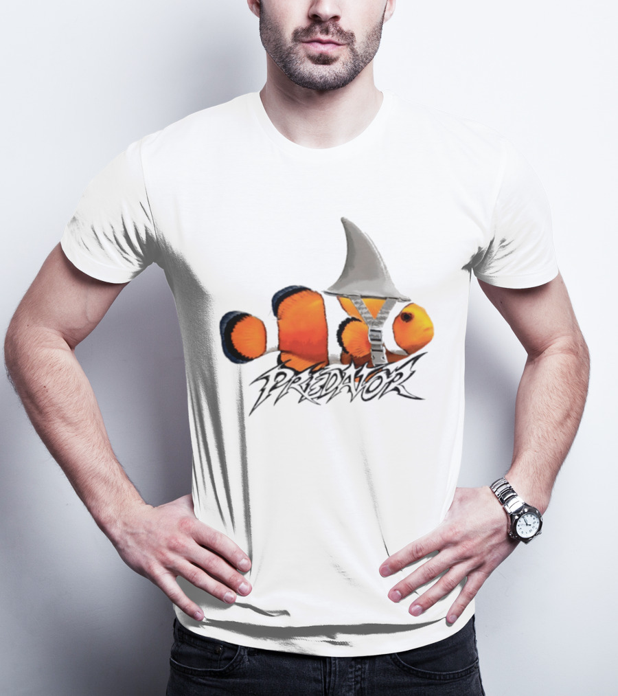 Predator Clown Nemo X Shark Fin Helmet T-Shirt