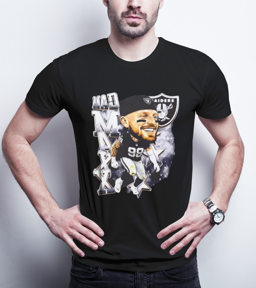 Mad Maxx 98 Raiders Football Player Swag Head T-Shirt