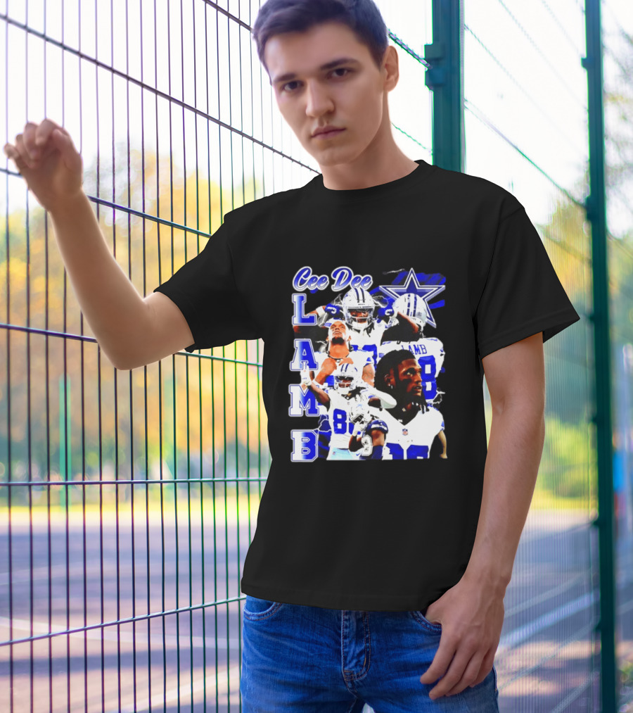 CeeDee Lamb Dallas Cowboys Collage LAMB 88 T-Shirt