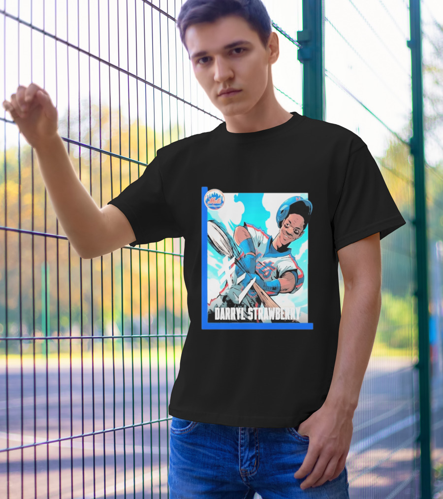 Darryl Strawberry NYC Mets Baseball Manga T-Shirt