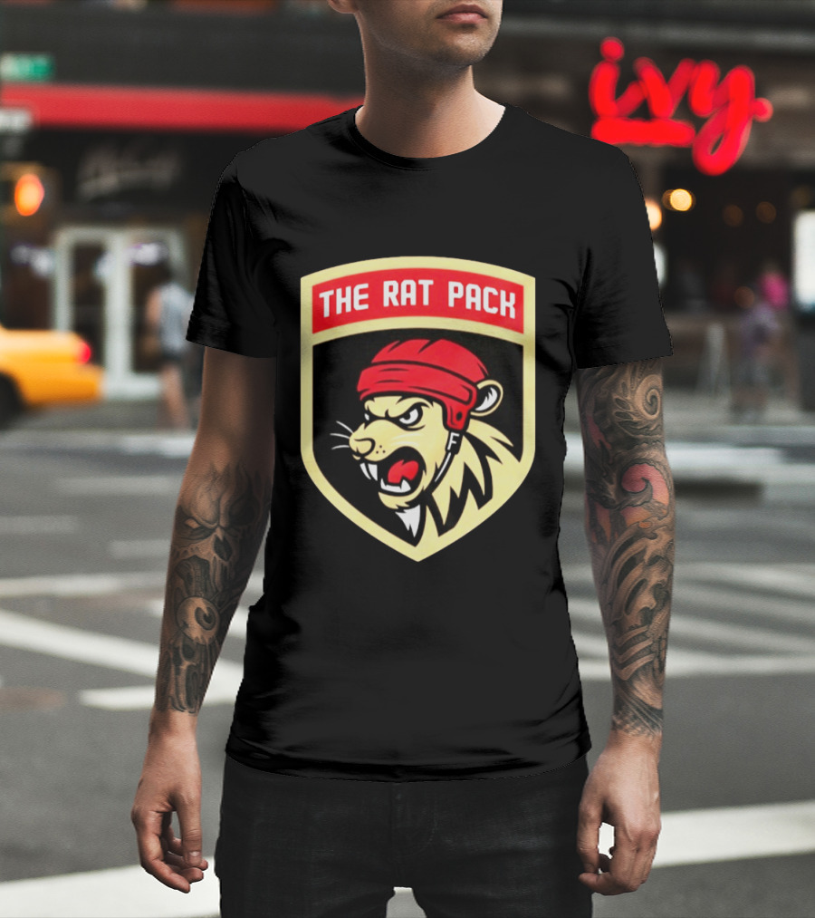 Florida Panthers The Rat Pack NHL Hockey Fierce Lion Head T-Shirt