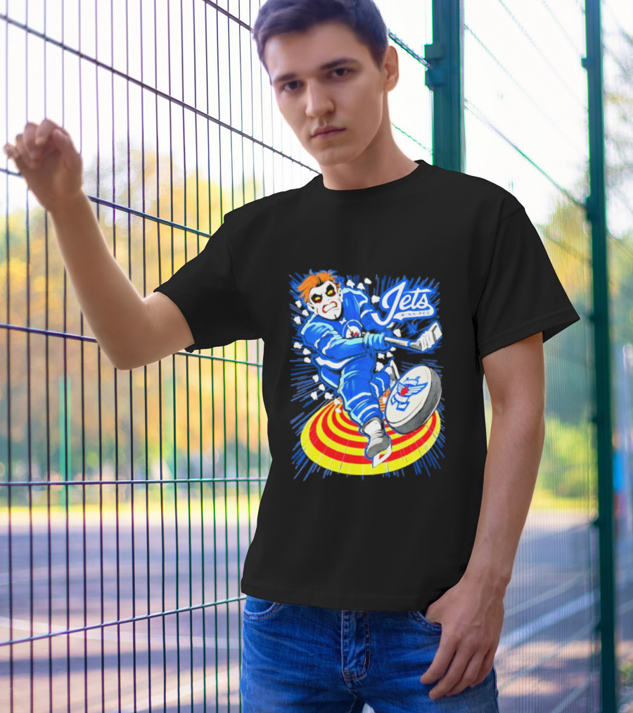 Winnipeg Jets Danhausen Winnipeghausen Hockey Collaboration T-Shirt