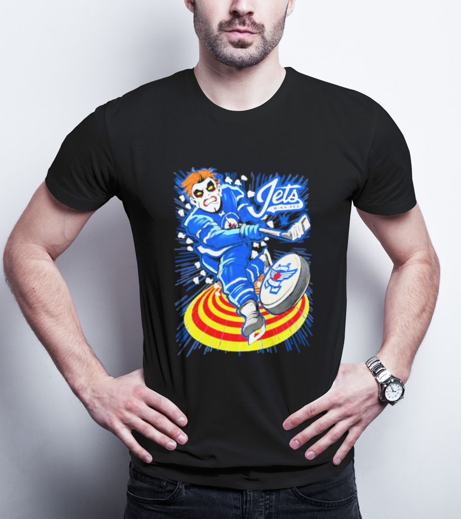 Winnipeg Jets Danhausen Winnipeghausen Hockey Collaboration T-Shirt