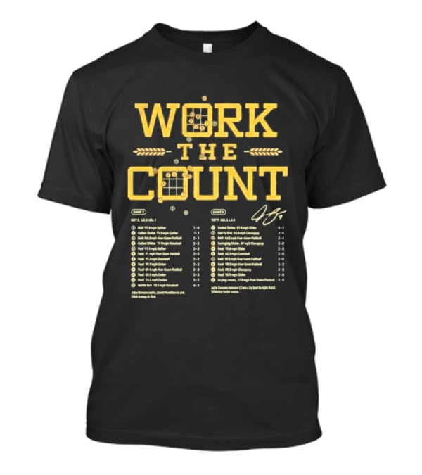 Jake Bauers Work The Count Baseball Stats Wheat T-Shirt