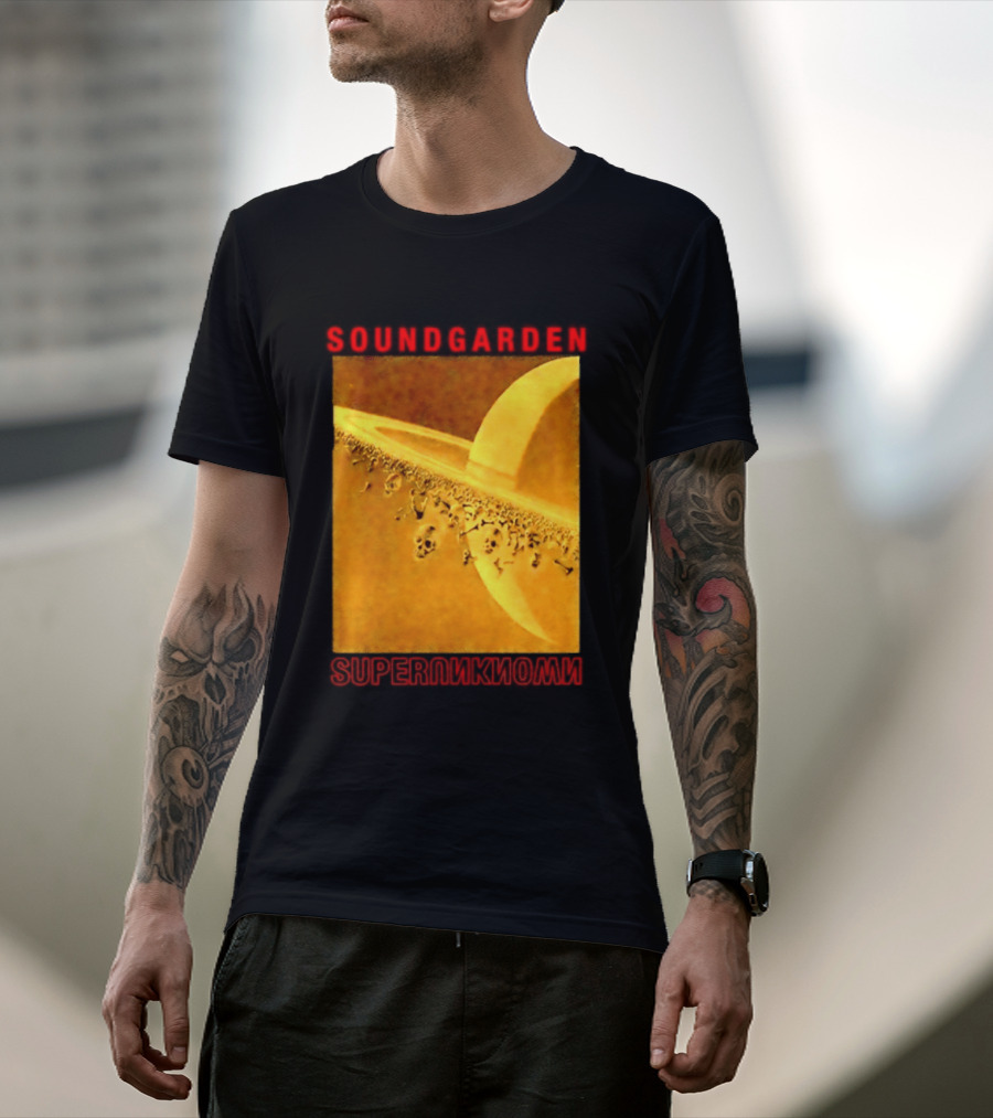 Soundgarden Superunknown Saturn Skulls Grunge Chris Cornell T-Shirt