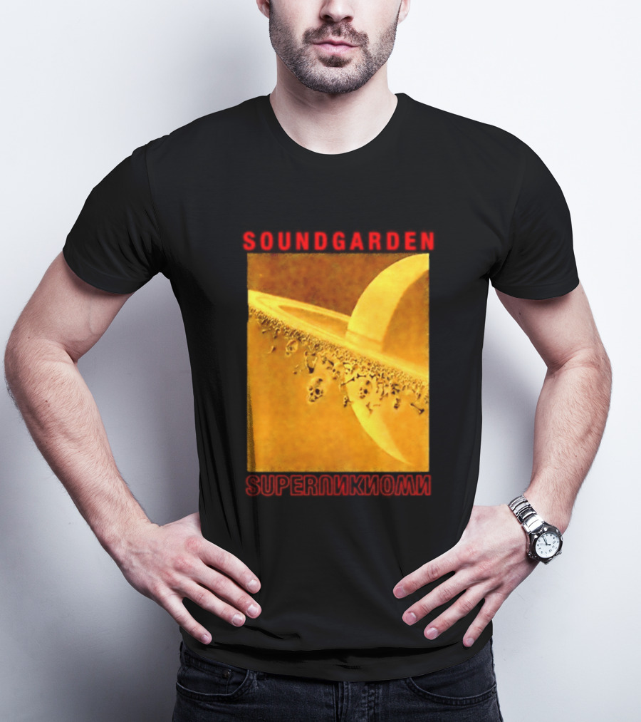 Soundgarden Superunknown Saturn Skulls Grunge Chris Cornell T-Shirt