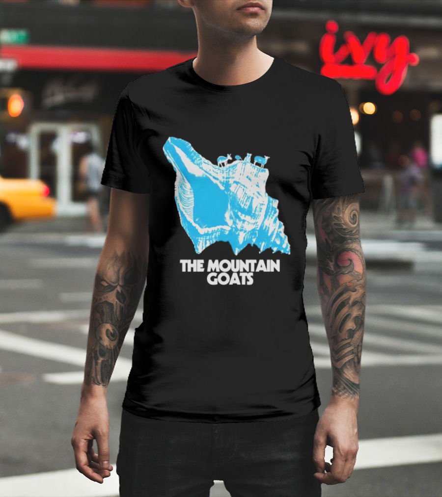 The Mountain Goats Indie Rock John Darnielle Blue Conch T-Shirt