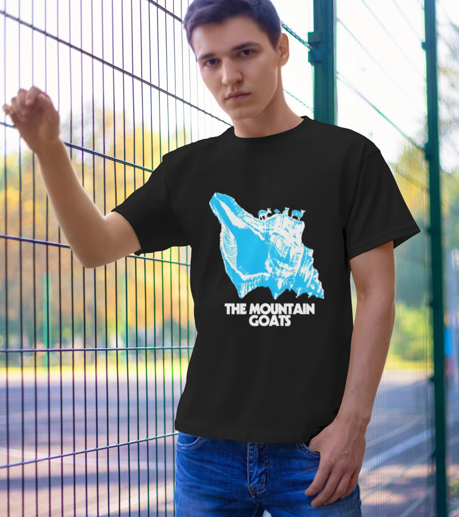The Mountain Goats Indie Rock John Darnielle Blue Conch T-Shirt