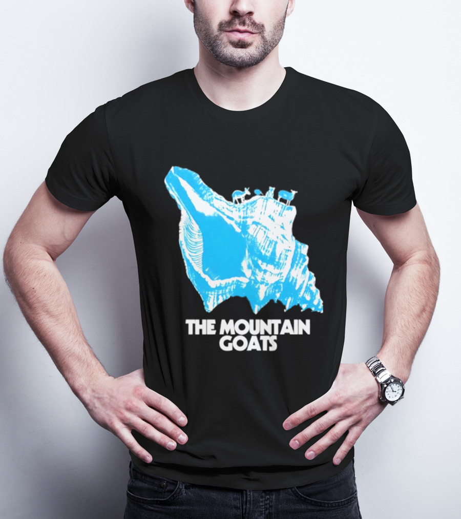 The Mountain Goats Indie Rock John Darnielle Blue Conch T-Shirt
