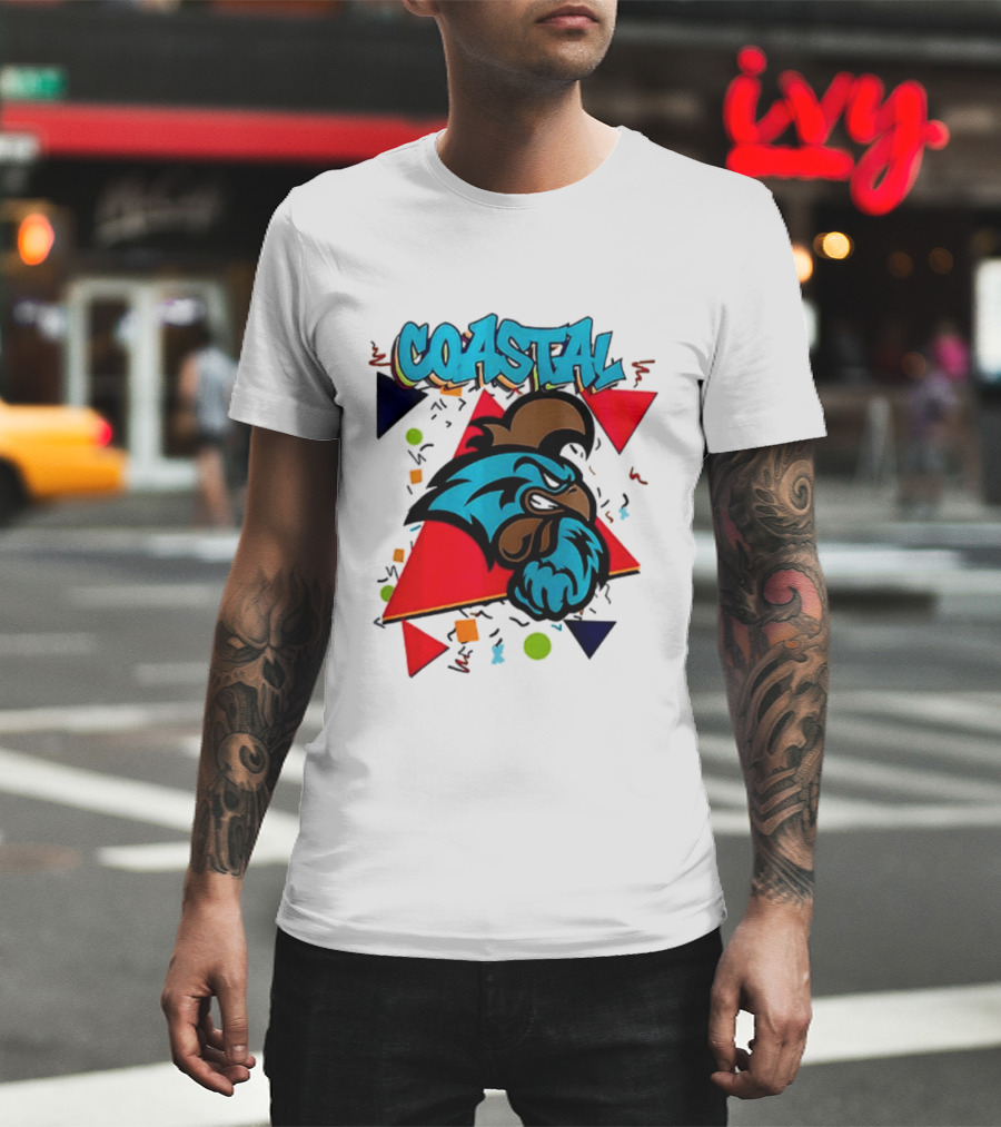 Coastal Carolina Chanticleers 90s NCAA Football 2026 Two Sided T-Shirt