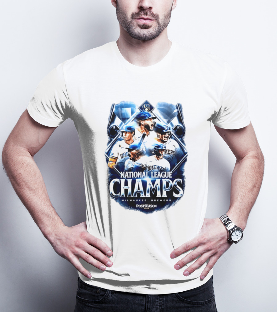 Milwaukee Brewers National League Champs 2026 Postseason T-Shirt