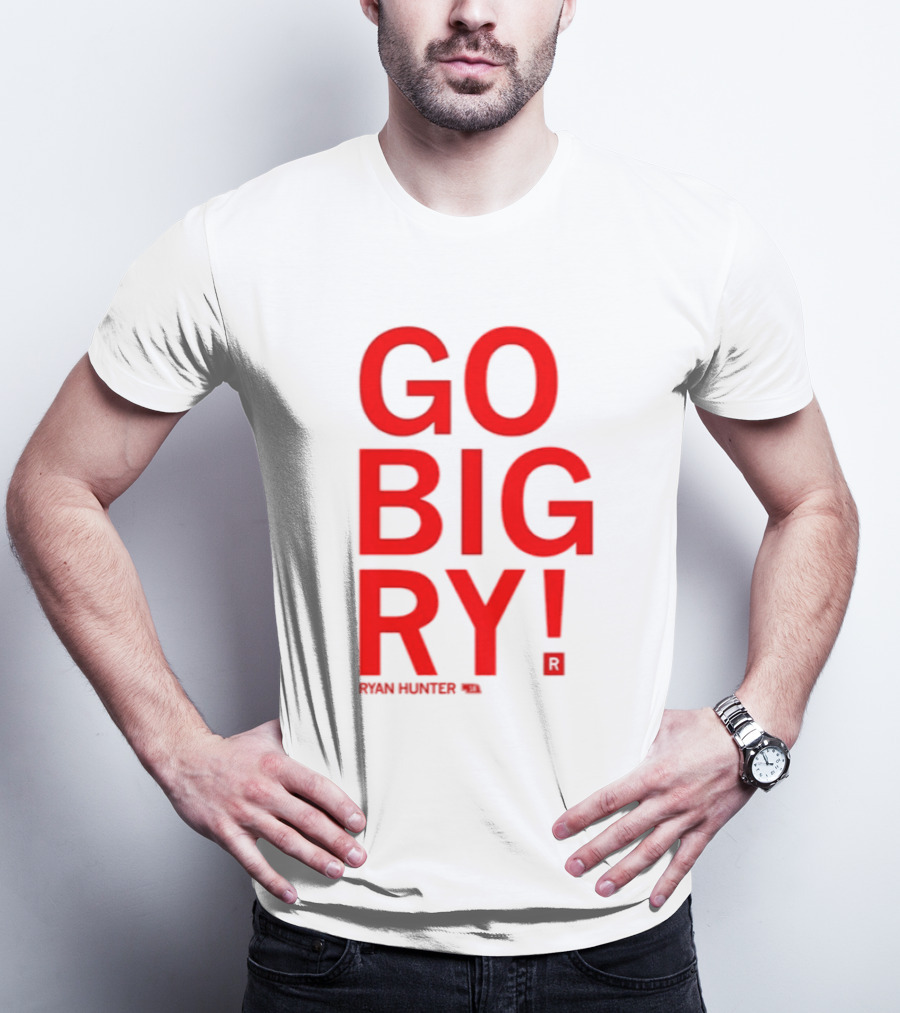 Ryan Hunter 18 Nebraska Huskers Volleyball NCAA Go Big Ry T-Shirt