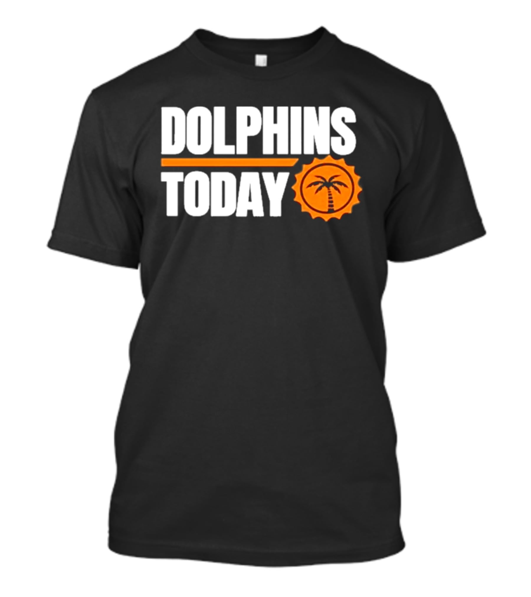 Dolphins Today Chat Sports Football Palm Tree T-Shirt