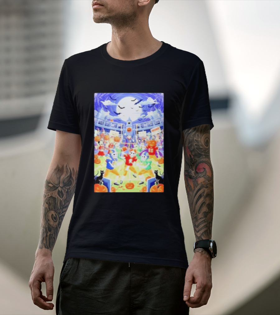 Halloween 2026 Skeleton Palloweet Football Spooky Game Party Pumpkin Night T-Shirt