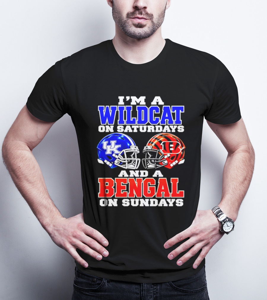 I'm A Kentucky Wildcat On Saturdays And A Bengal On Sundays T-Shirt