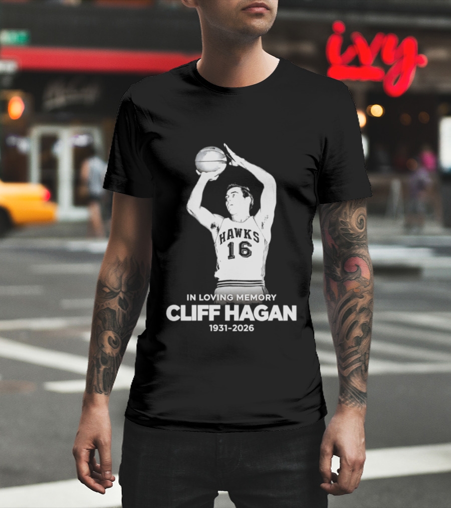 In Loving Memory Cliff Hagan 1931 2026 Basketball Legend T-Shirt