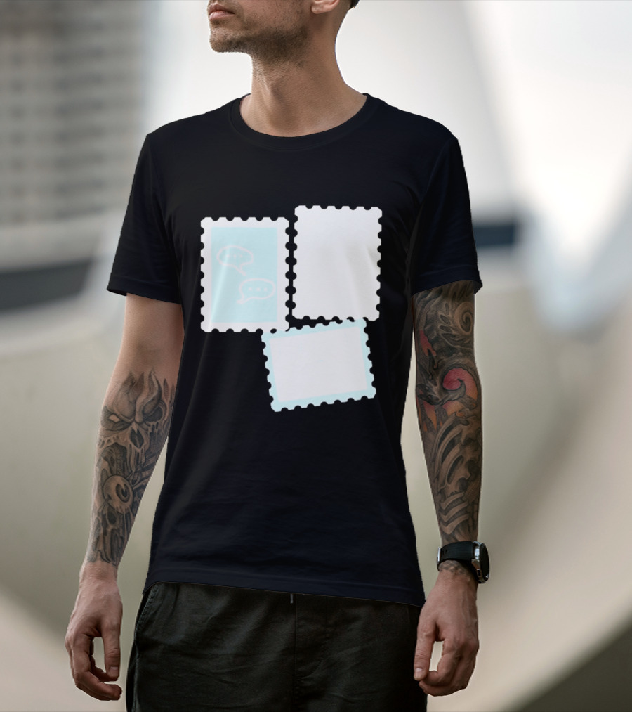 MassBQ Postage Stamps Speech Bubbles Collection T-Shirt