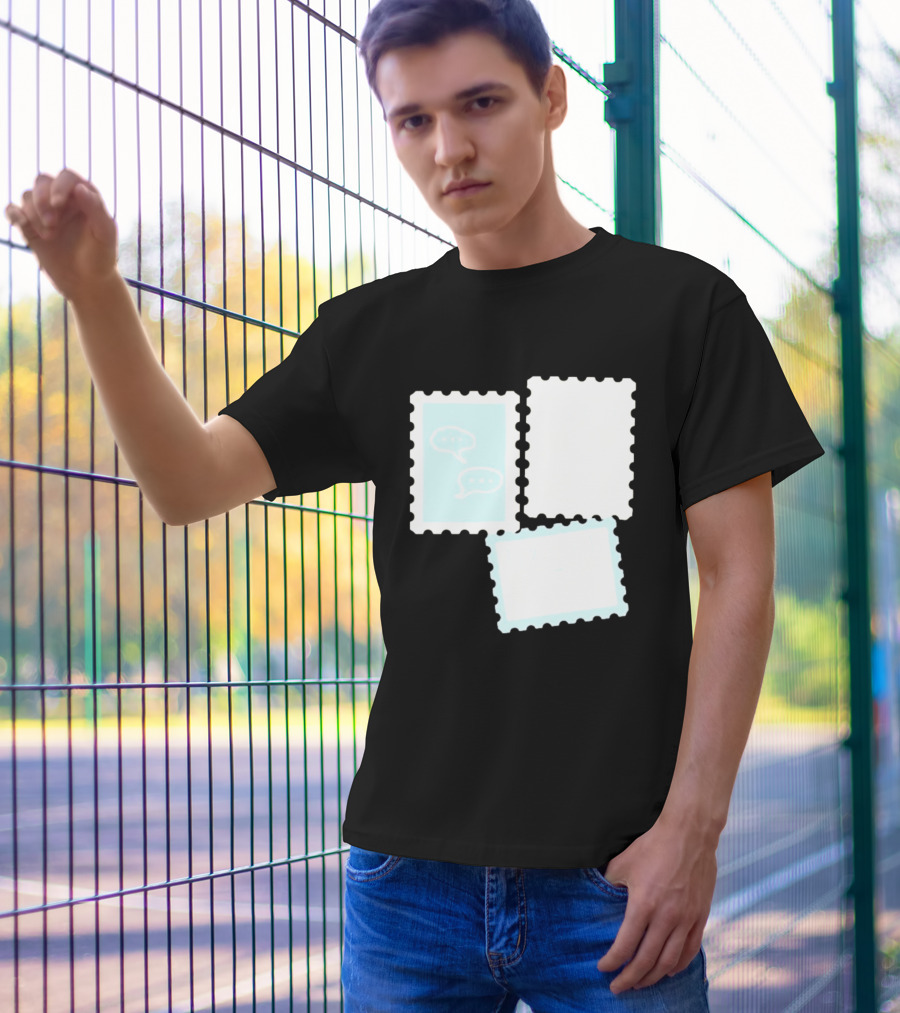 MassBQ Postage Stamps Speech Bubbles Collection T-Shirt