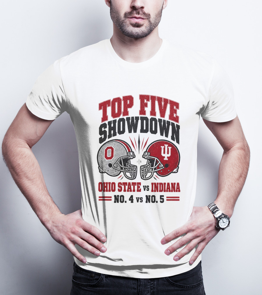 Ohio State Vs Indiana Top Five Showdown No 4 Vs No 5 T-Shirt