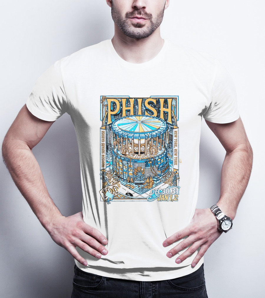Phish 100 Shows Madison Square Garden New York December 30 31 2026 January 1 2 2027 Event T-Shirt